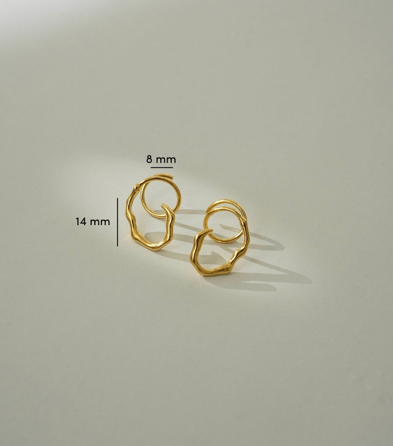 Oorbellen oval twister – MIAB Jewels