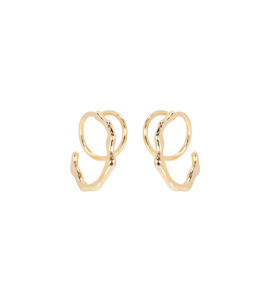 Oorbellen oval twister | MIAB Jewels